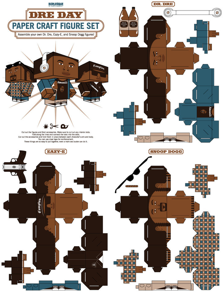 Dre Day Paper Craft Figure Set – Burlesque of North America