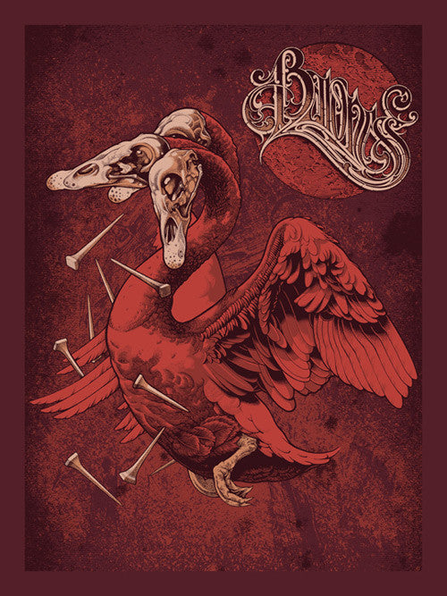 Baroness Black Swan tour poster – Burlesque of North America