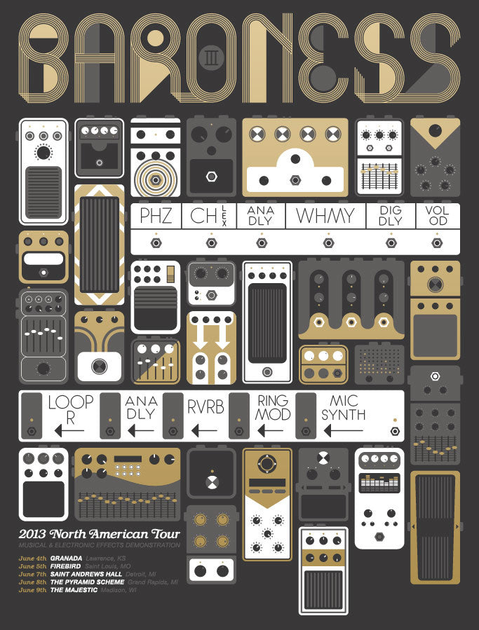 Baroness Tour Poster III – Burlesque of North America