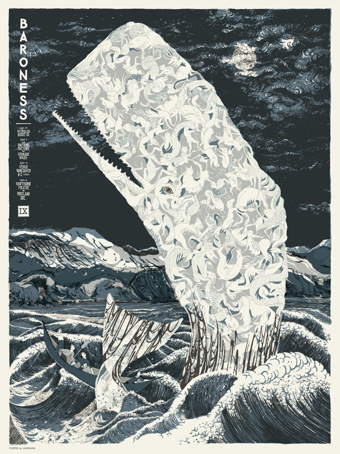 Baroness Tour Poster IX by Landland – Burlesque of North America