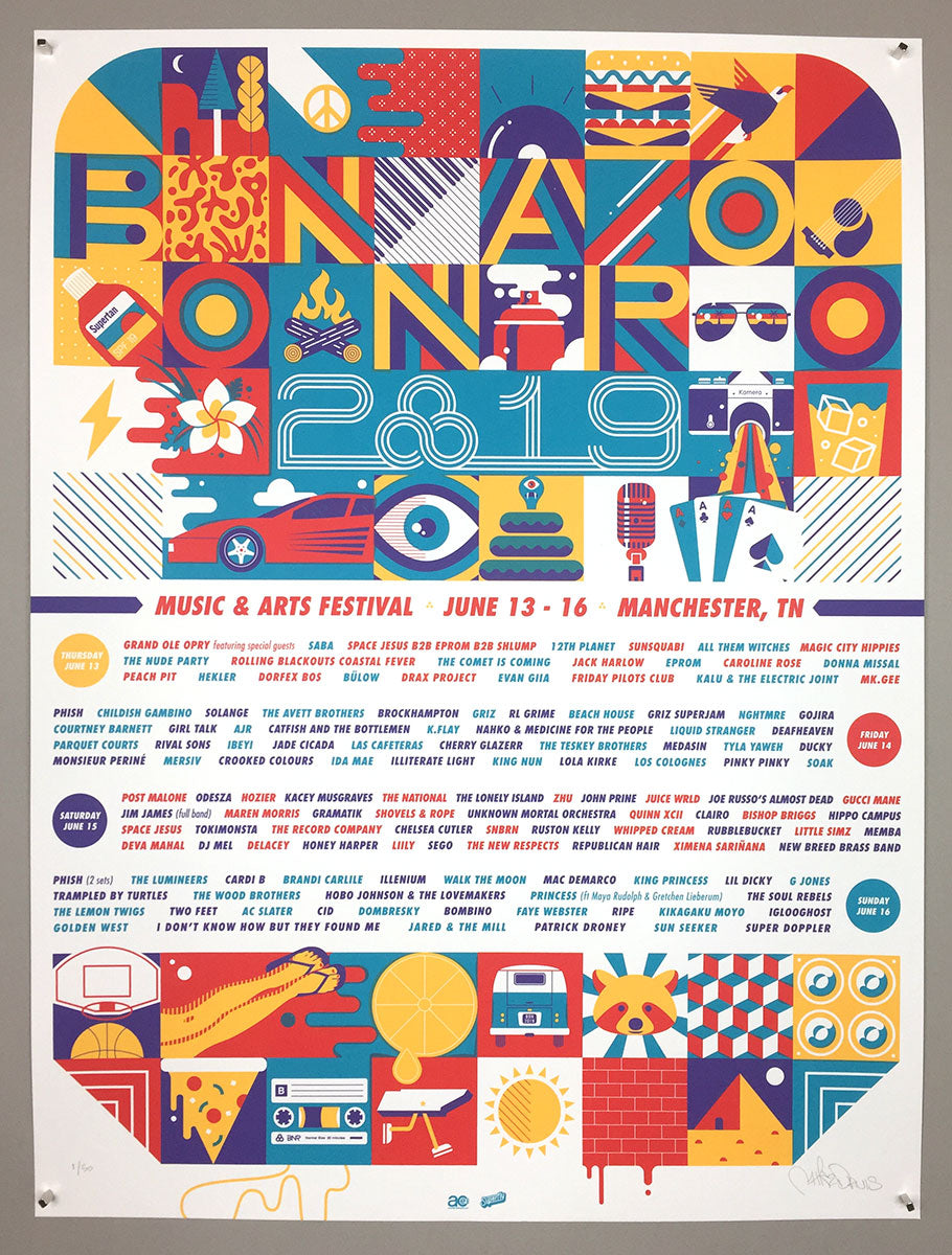 Bonnaroo 2018 print – Burlesque of North America