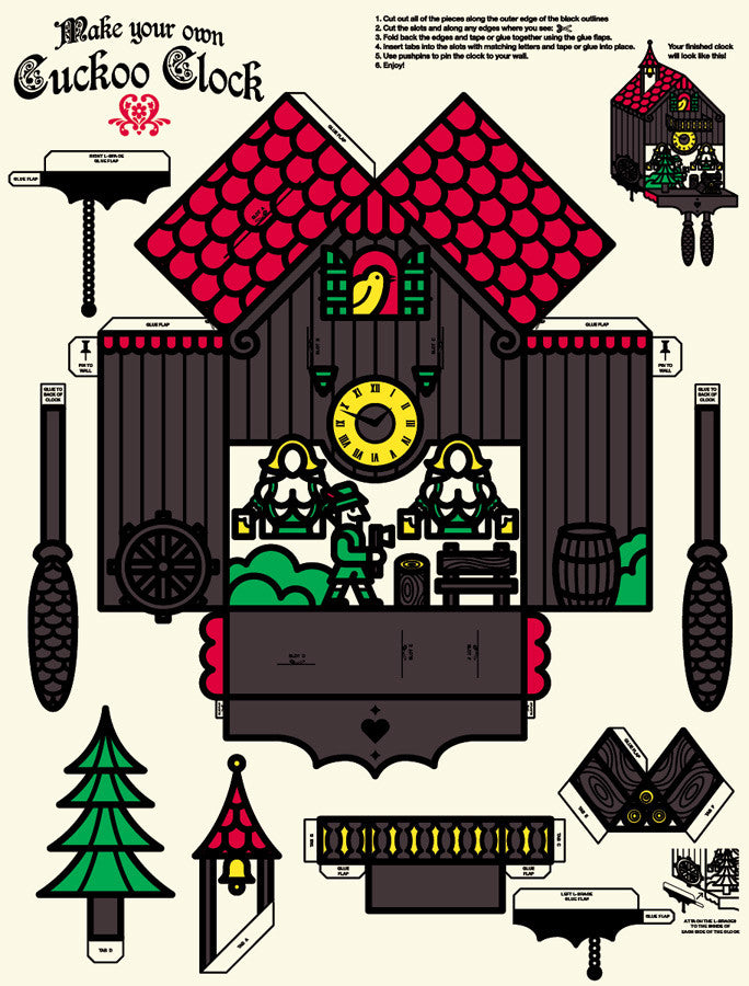 Make Your Own Cuckoo Clock print – Burlesque of North America