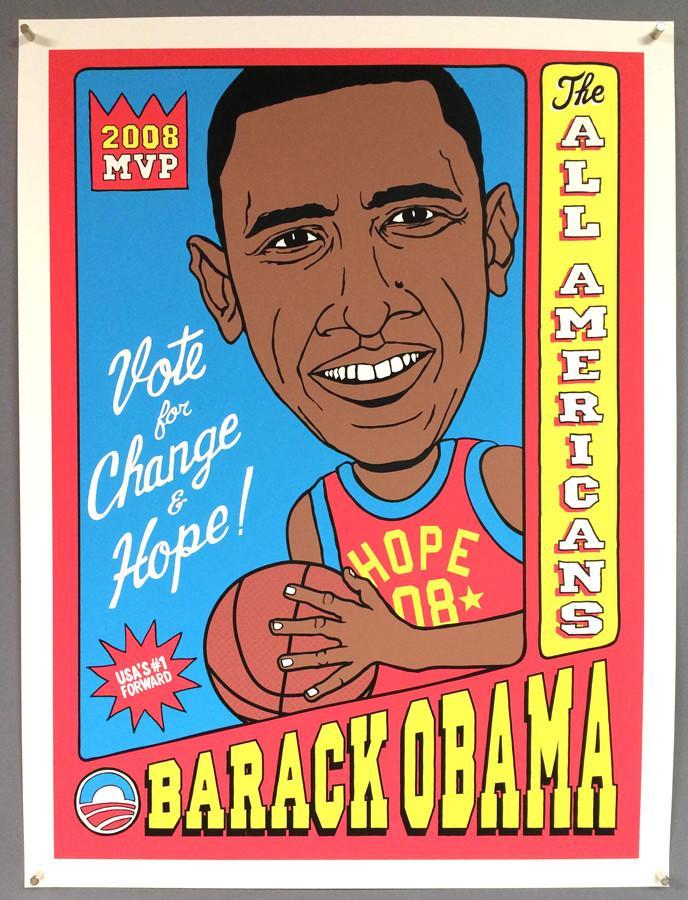 Grotesk: Obama art print – Burlesque of North America