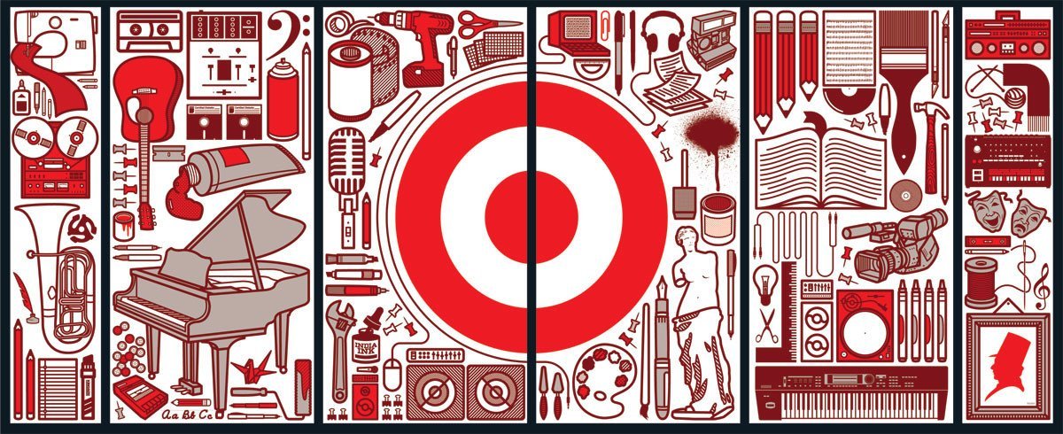 Target HQ window display – Burlesque of North America