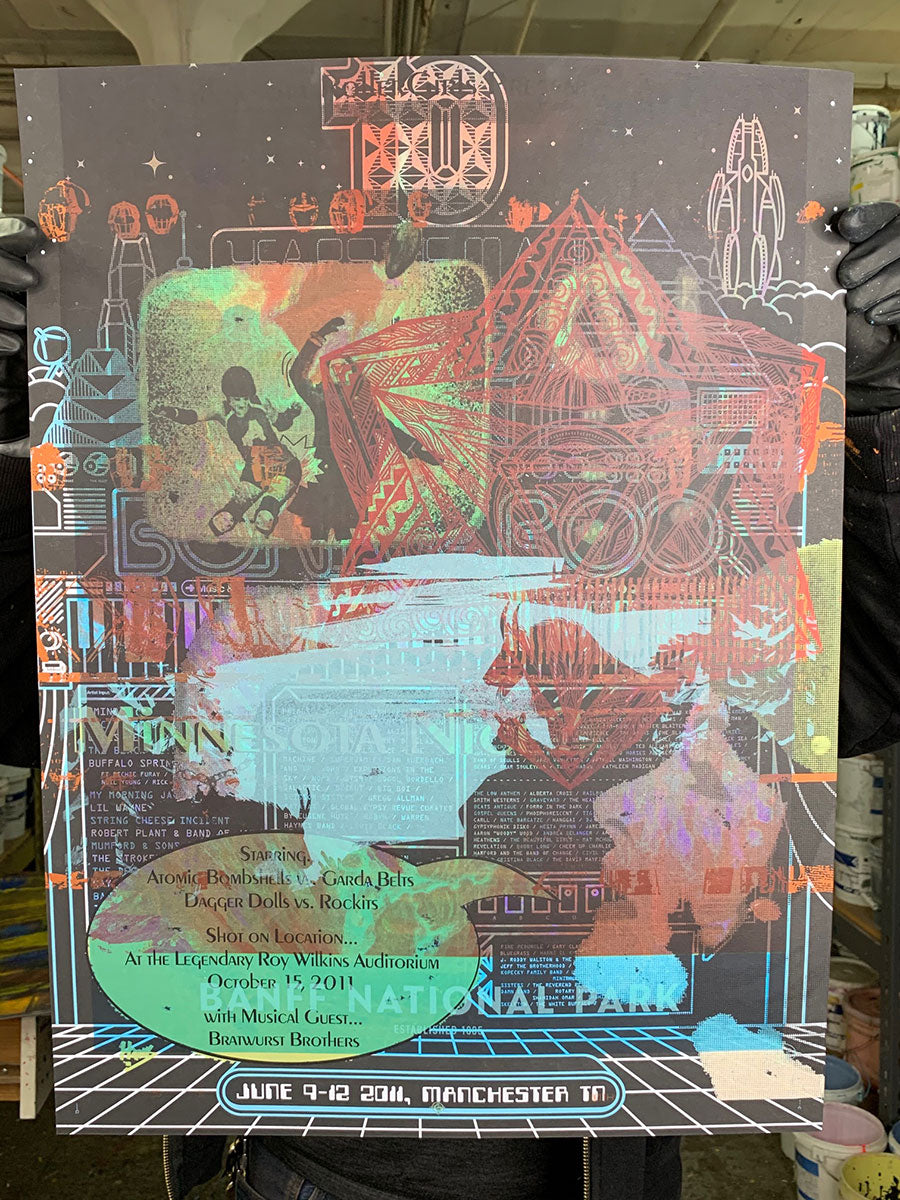 Test Print: Bonnaroo 2011 – Burlesque of North America