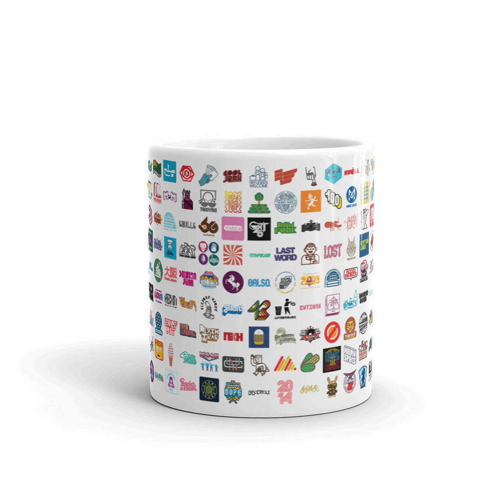Life In Logos coffee mug – Burlesque of North America